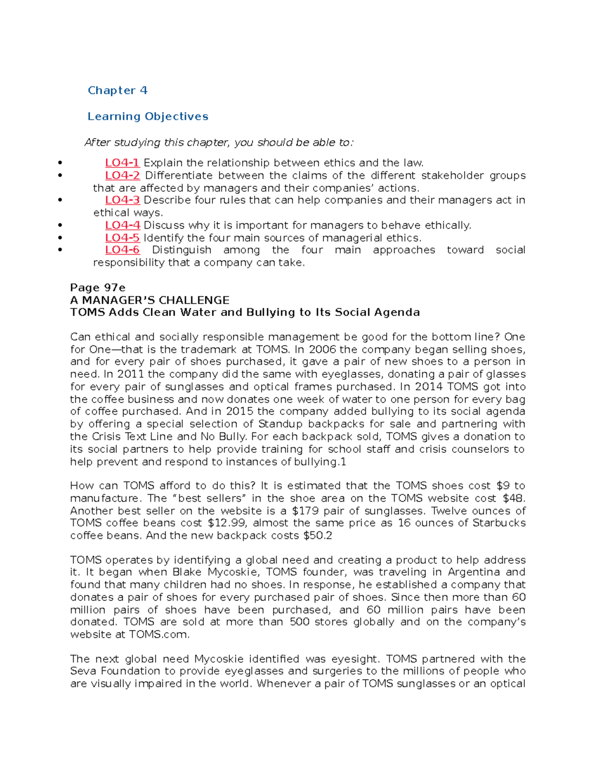 Chapter 4 - AC1 Textbook - Chapter 4 Learning Objectives After studying ...