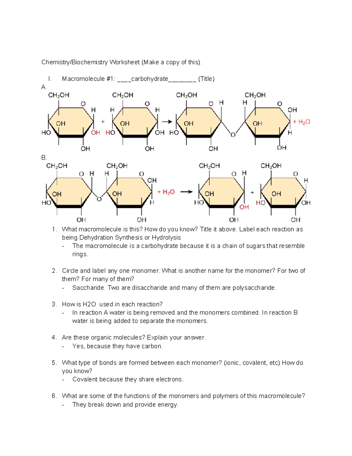 Chemistry Biochemistry Activity Upload - Chemistry/Biochemistry ...