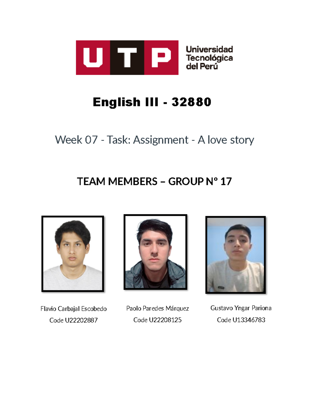 Task Assignment week 7 - Task de la Sem 7 - English III - 32880 Week 0 ...