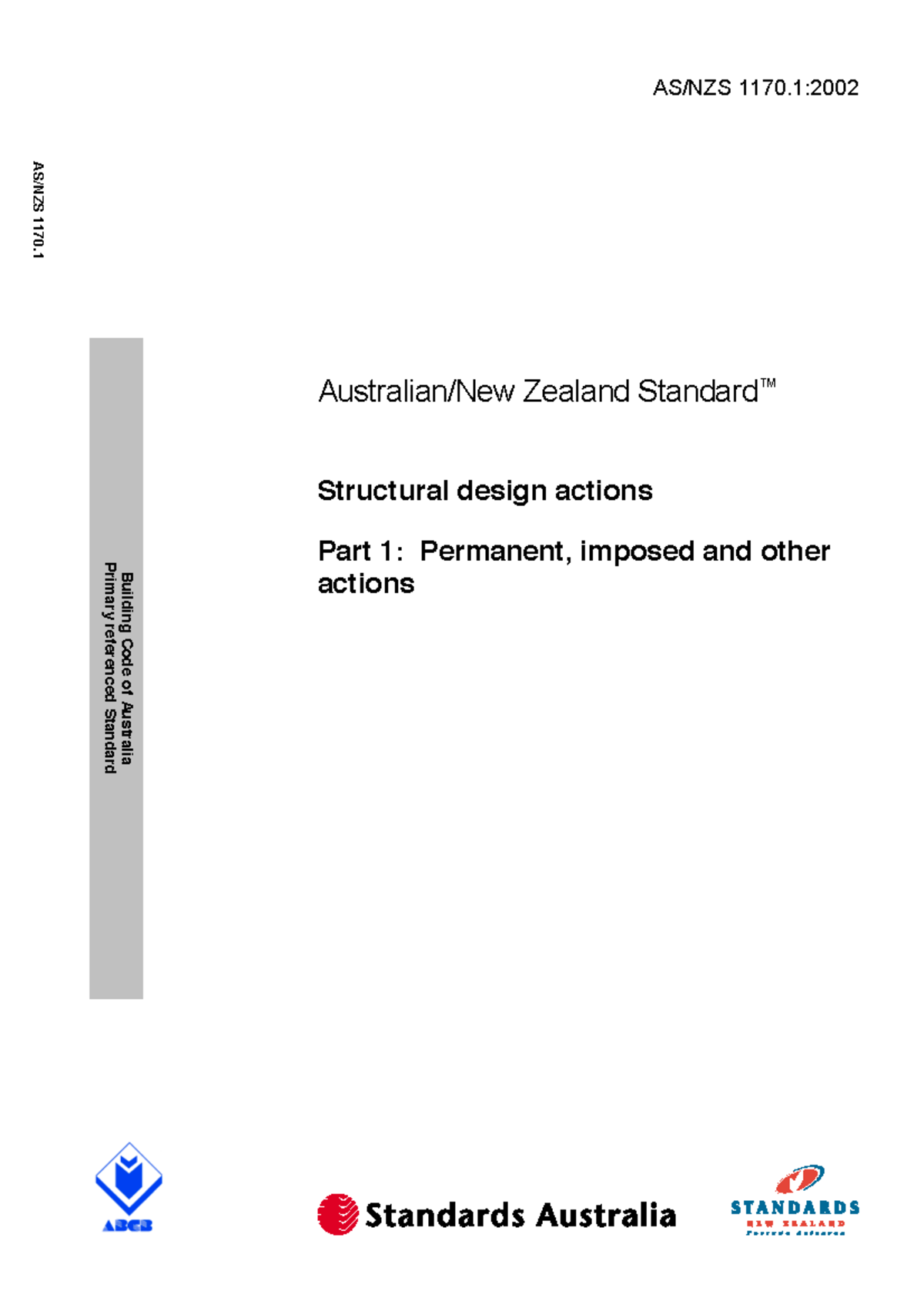 AS 1170.1-2002 - Structural Design Actions - Permanent, Imposed and ...