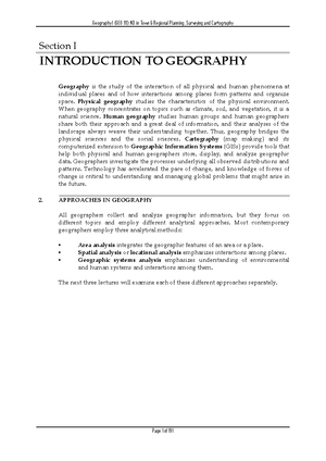 Mapwork Booklet GR 10 12 - INDEX WHAT IS A MAP? FEATURES ON A MAP Name ...