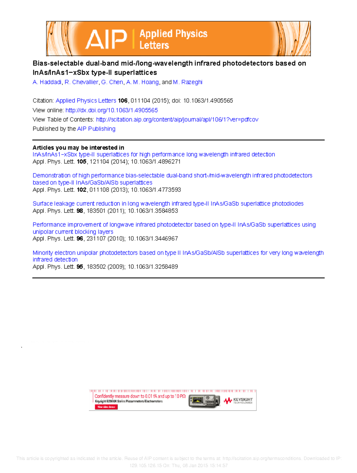 Ref-3 - NAsdgdrfjtjfgkgyh - Bias-selectable dual-band mid-/long-wavelength infrared ...
