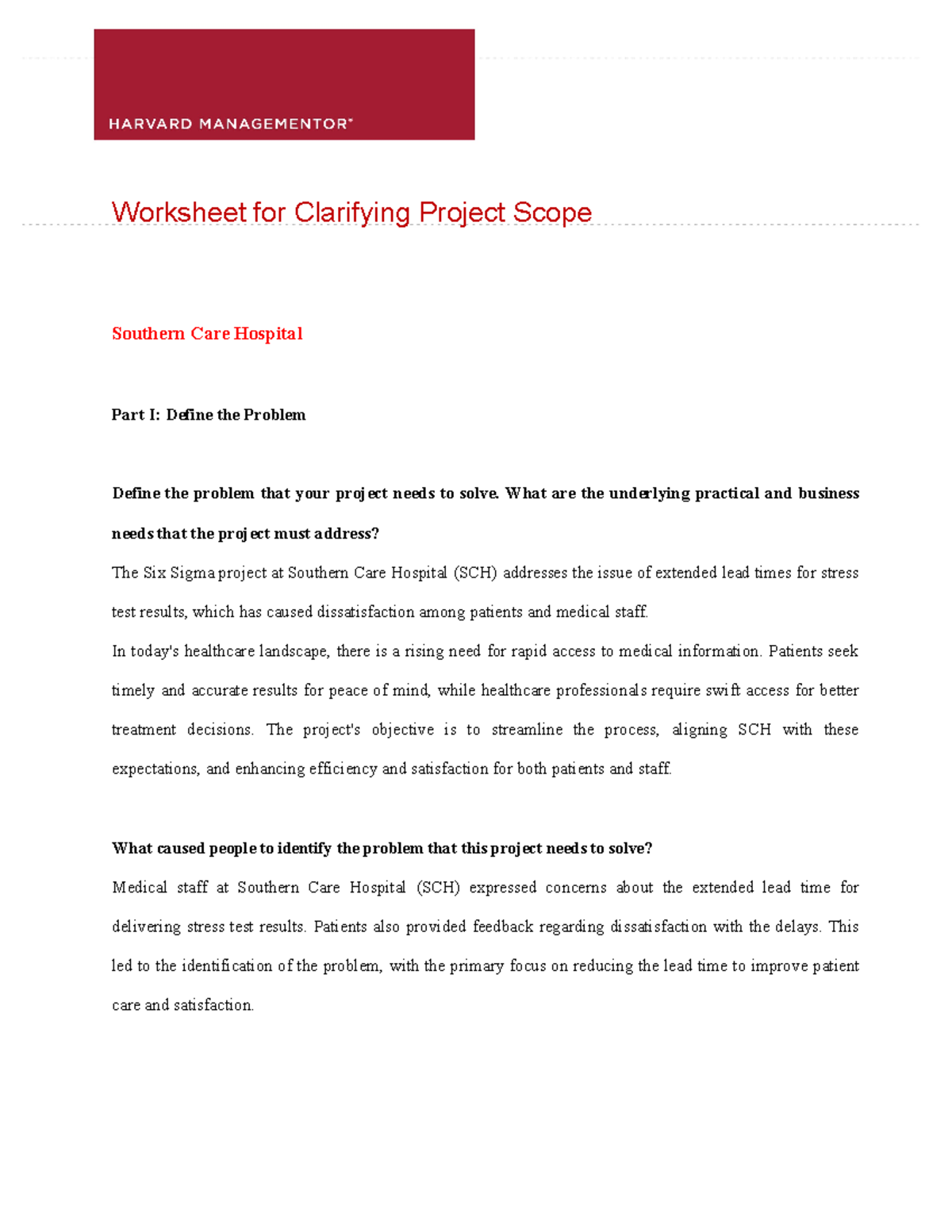 Group Assignment 4 Project Scope Worksheet Team 12 - Worksheet for ...