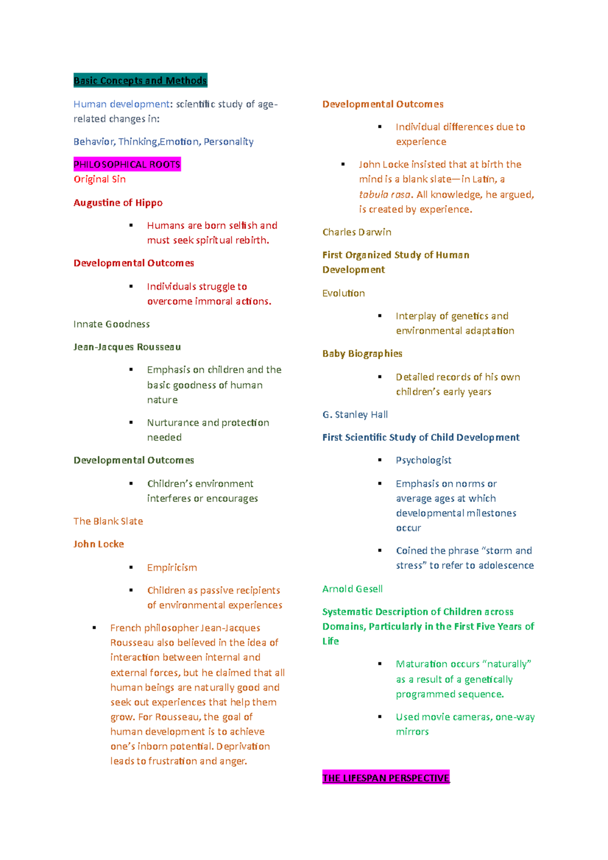 Basic Concepts and Methods Notes - Basic Concepts and Methods Human ...