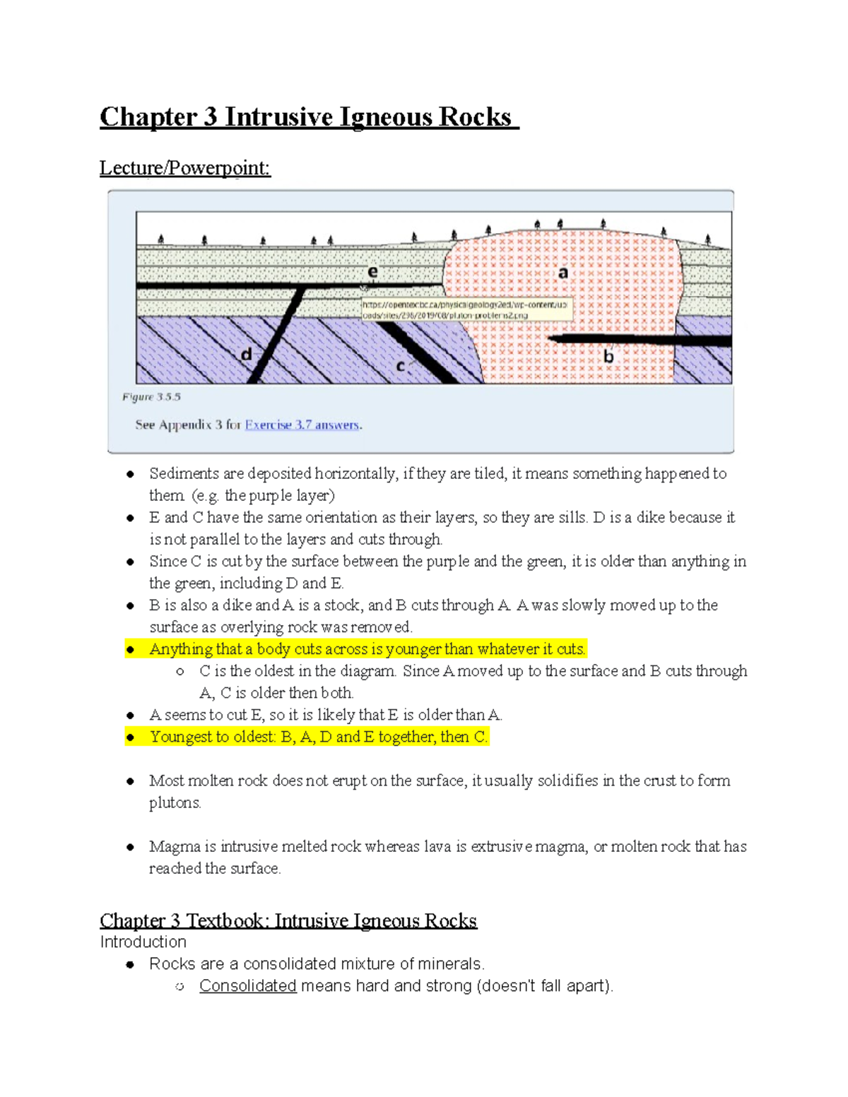 GEO 102 - Chapter 3 - Intrusive Igneous Rocks - Chapter 3 Intrusive ...