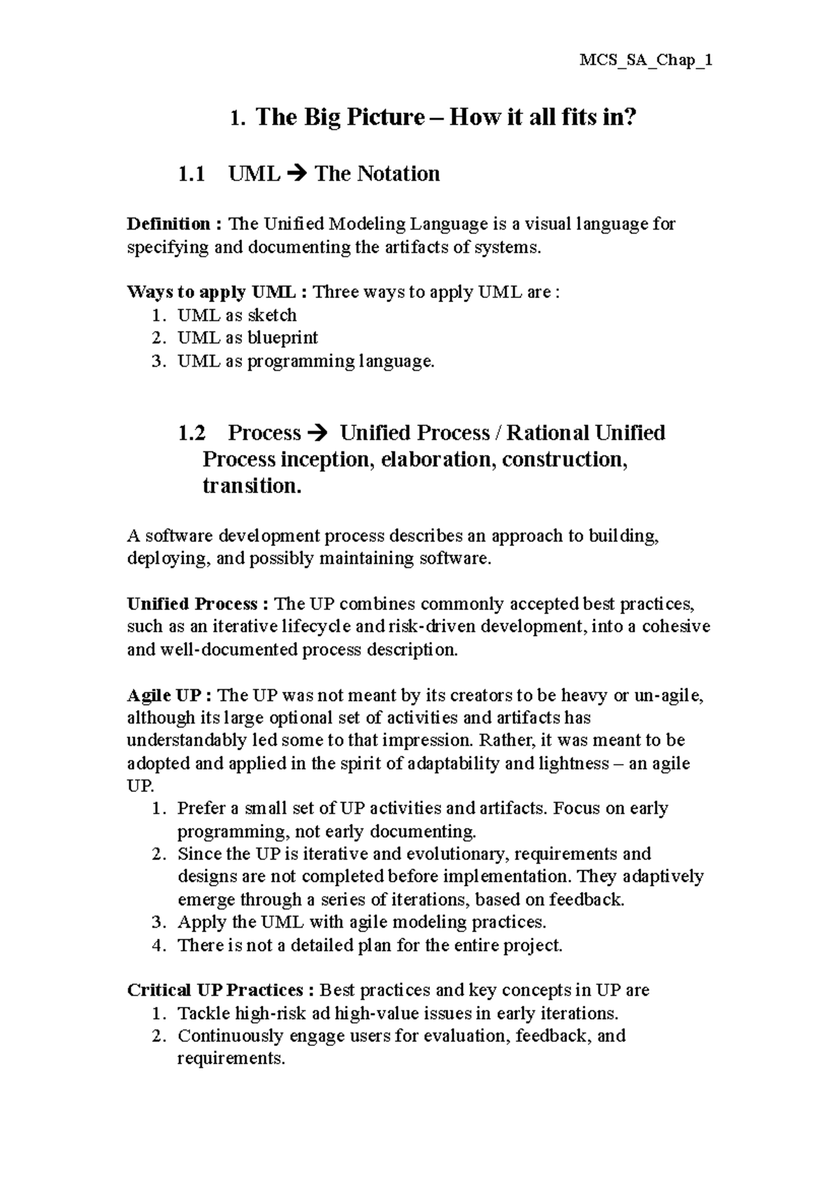 MCS SA Chap 1 - Lecture notes 1 - MCS_SA_Chap_ 1. The Big Picture – How ... MCS SA Chap 1 - Lecture notes 1 - MCS_SA_Chap_ 1. The Big Picture – How ...