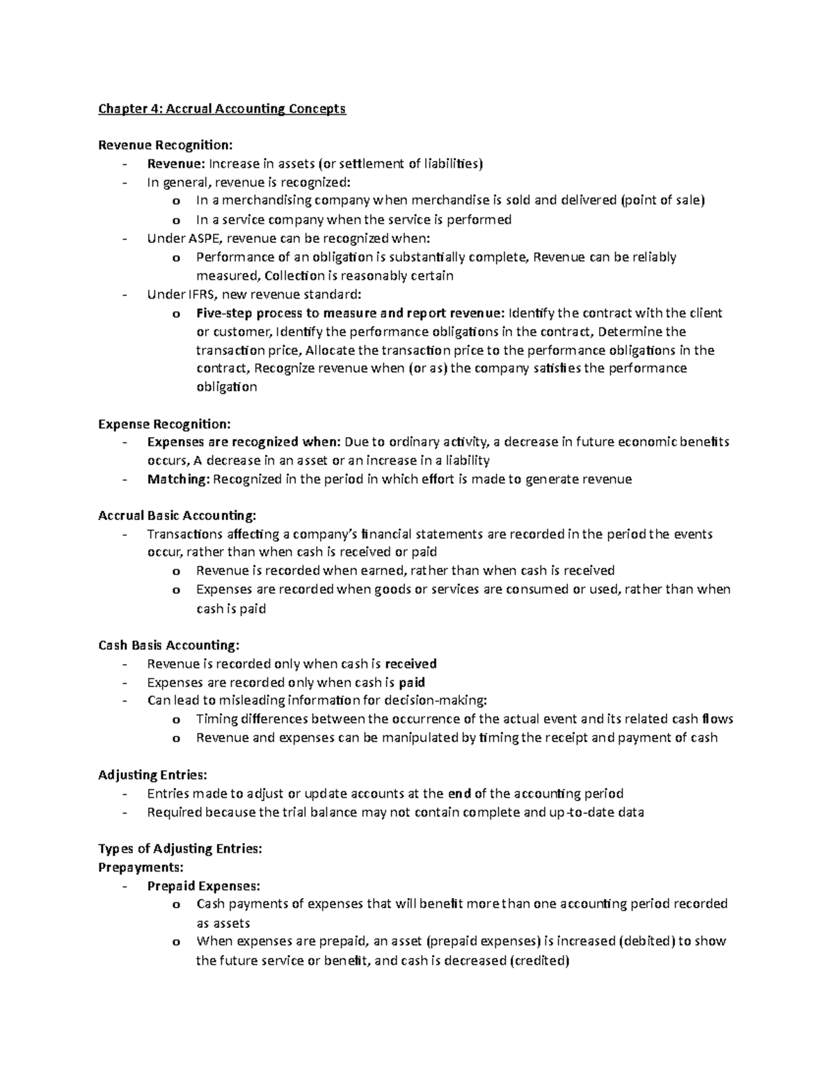 Acc Chapter 4 - Accrual Accounting Concepts - Chapter 4: Accrual ...