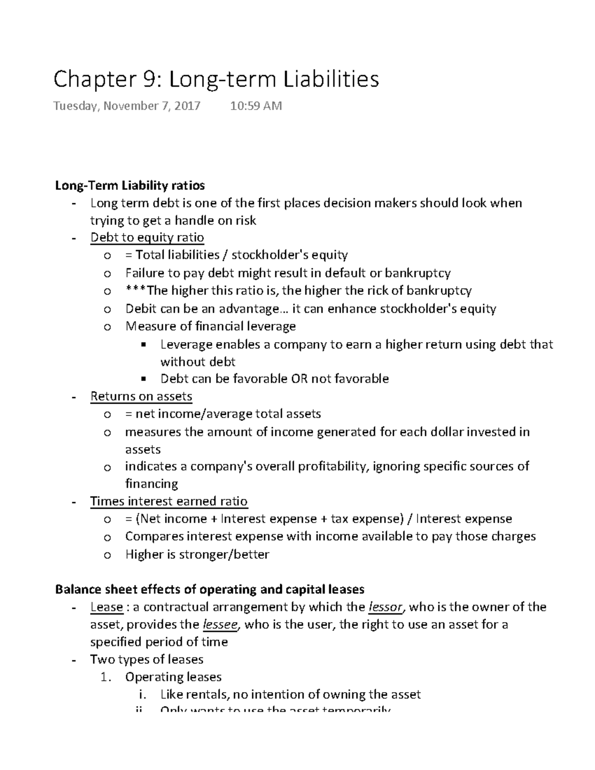 Chapter 9 Long-term Liabilities - Warning: TT: undefined function: 32 ...