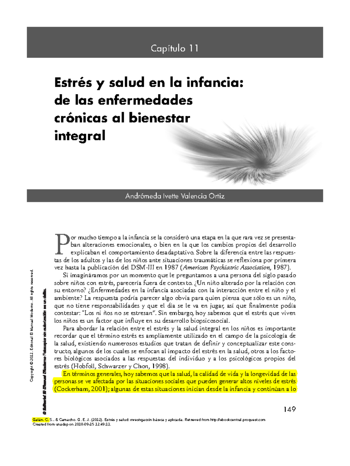 EstréS Y Salud - PSICOLOGIA LIBRO - 149 Andrómeda Ivette Valencia Ortiz ...