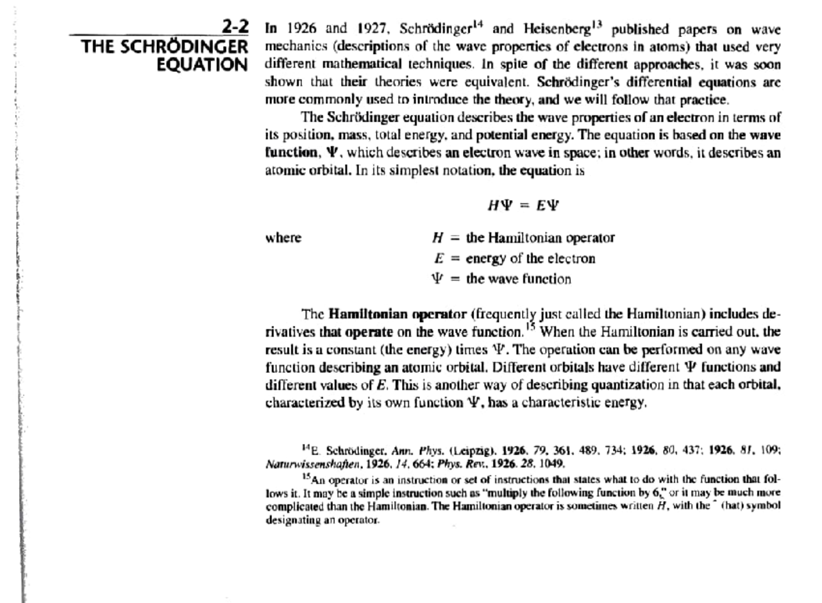Schrodinger equation - 2- In 1926 and 1927. Schrödinger and Heisenberg ...