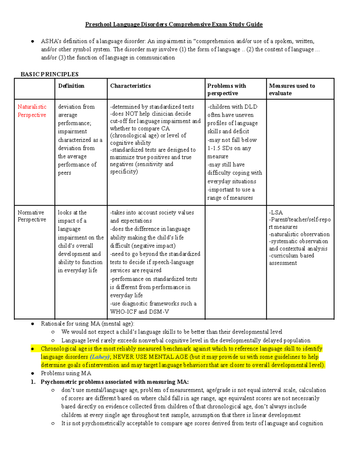 Preschool Language Disorders - The disorder may involve (1) the form of ...
