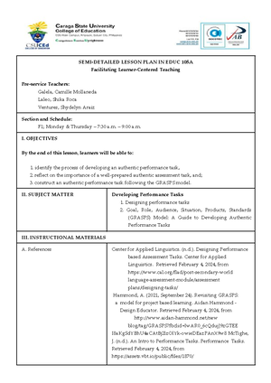 Group 15 (EDUC 105-C1) Discussion Outline - Course & Section: EDUC 105 ...