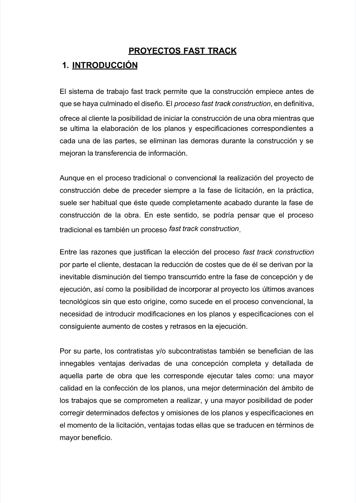 Información Adicional FAST- Track - PROYECTOS FAST TRACKPROYECTOS FAST ...