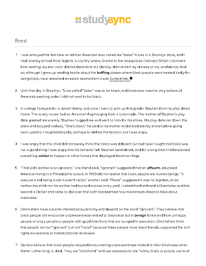 - Bad Behavior Final Answer Key - Name Edwin Tchouanang Class 3/ Unit 1 ...