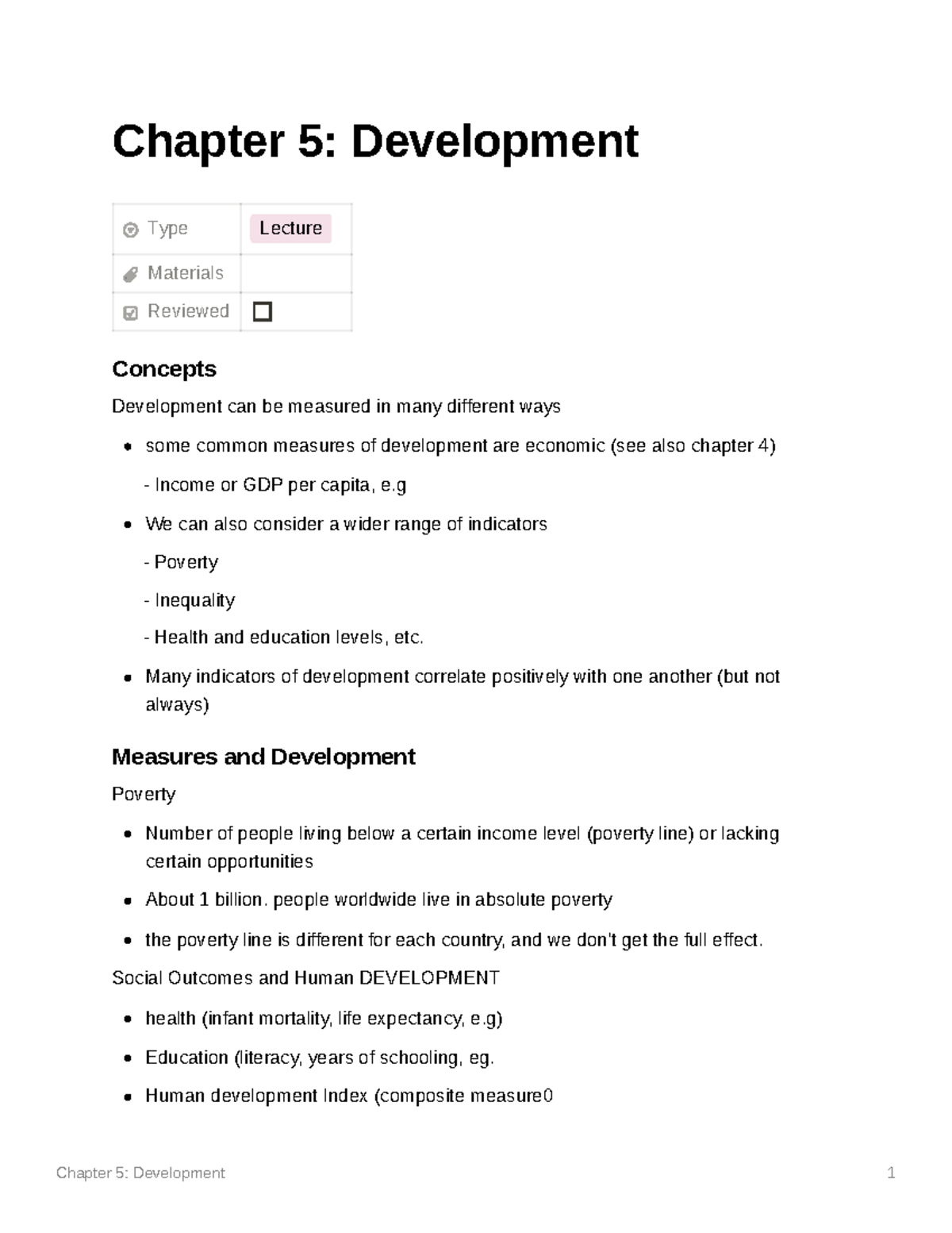 Chapter 5 Development - Chapter 5: Development 1 Chapter 5: Development ...
