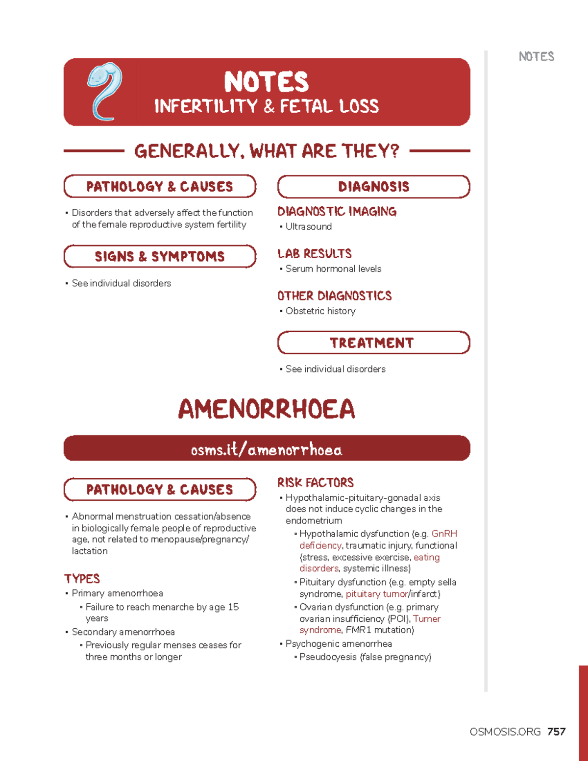 9.Infertility and fetal loss - NOTES GENERALLY, WHAT ARE THEY? NOTES ...