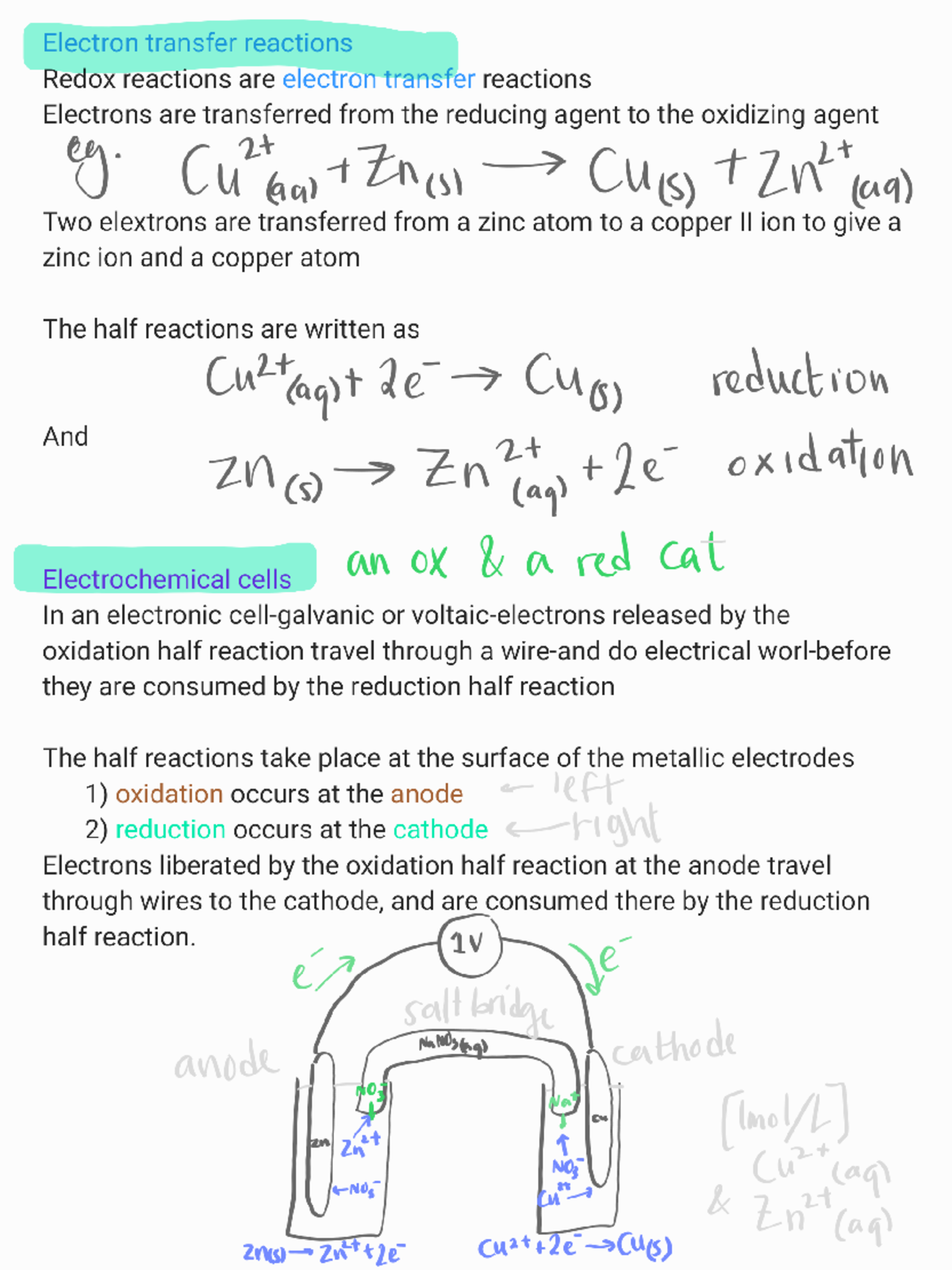 Electrochemistry - Chem 1E03 - Studocu