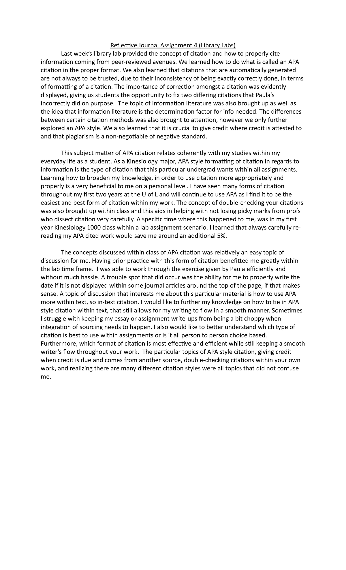 Reflective Journal Assignment 4 (LIb Ed 1000) - Reflective Journal ...