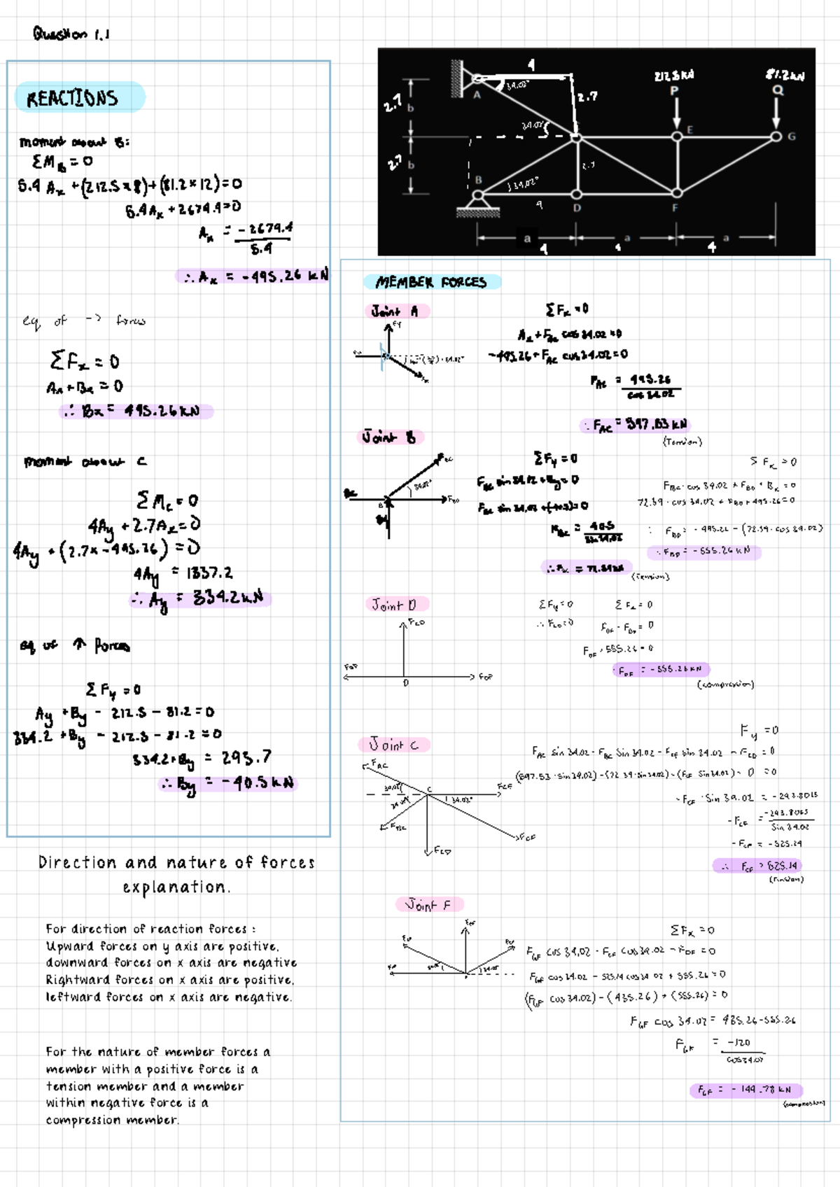 ETask 1 - e task 1 solutions - Direction and nature of forces explanation. For direction of ...