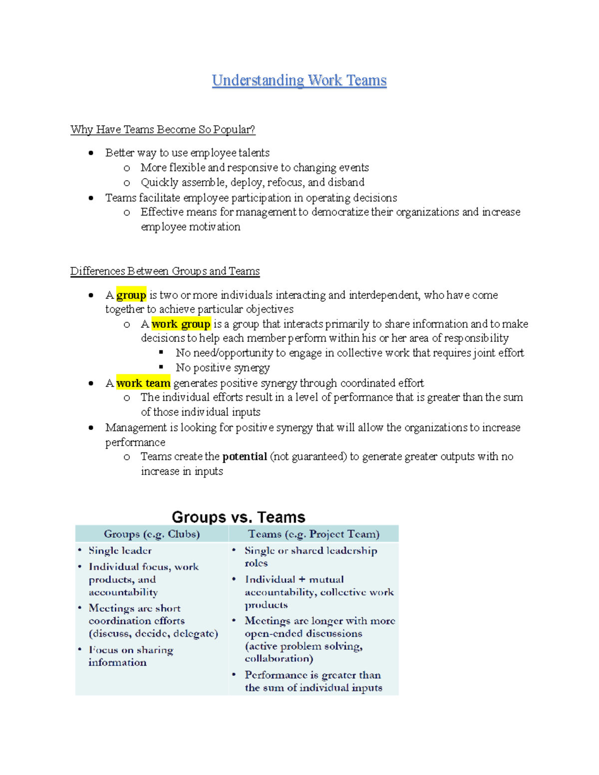Understanding Work Teams - Structure o Cross-functional Proximity o ...