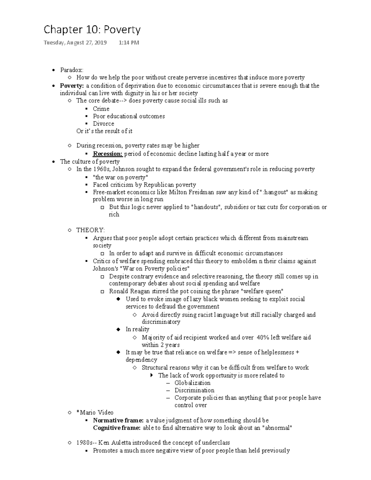 Chapter 10 Poverty - Lecture notes 7 - Warning: TT: undefined function ...