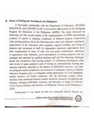 History Of multigrade Classes - Intoduction to Multigrade Teaching ...