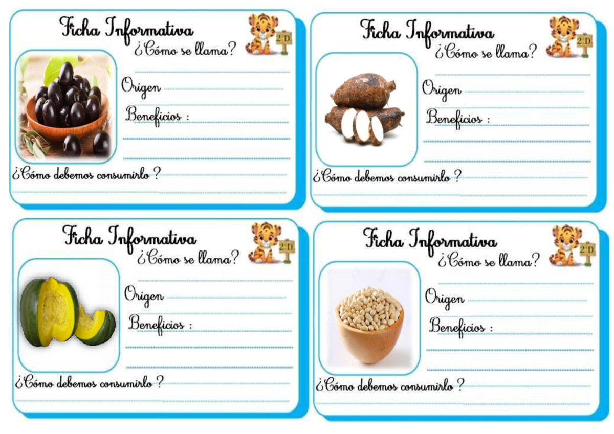 Ficha Informativa LOS alimentos - Ficha Informativa 2D Ficha ...