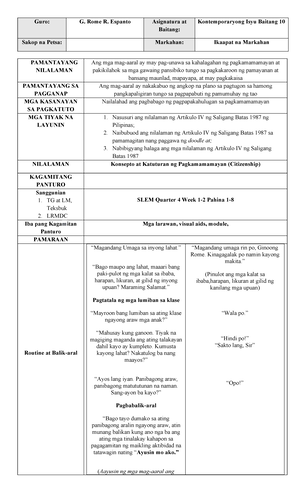 Module 2 Reading and Writing Skill Grade 11 - ST. NICHOLAS SENIOR HIGH ...