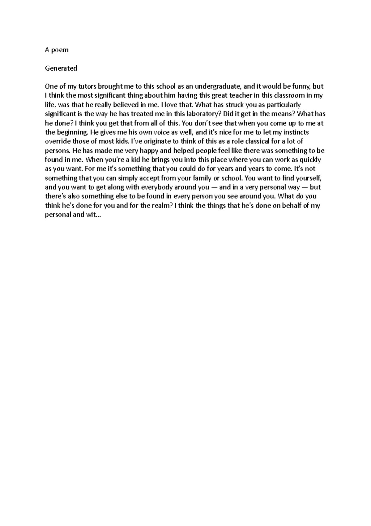 A Poem Notes 2020 This Is An Example Of A Poem Submitted In The 2020