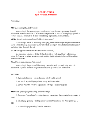 Financial Markets - Reviewer - FINANCIAL MARKETS Financial markets are ...