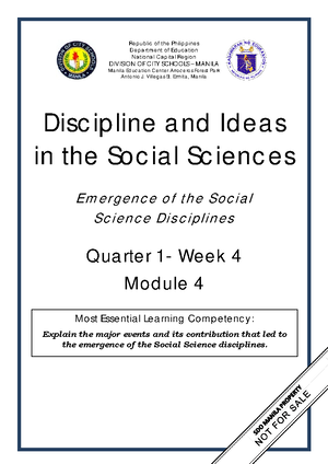 DISS Q1 Mod6 Application-Importance-of-Major-Soc-Sci-Theories - Disc ...