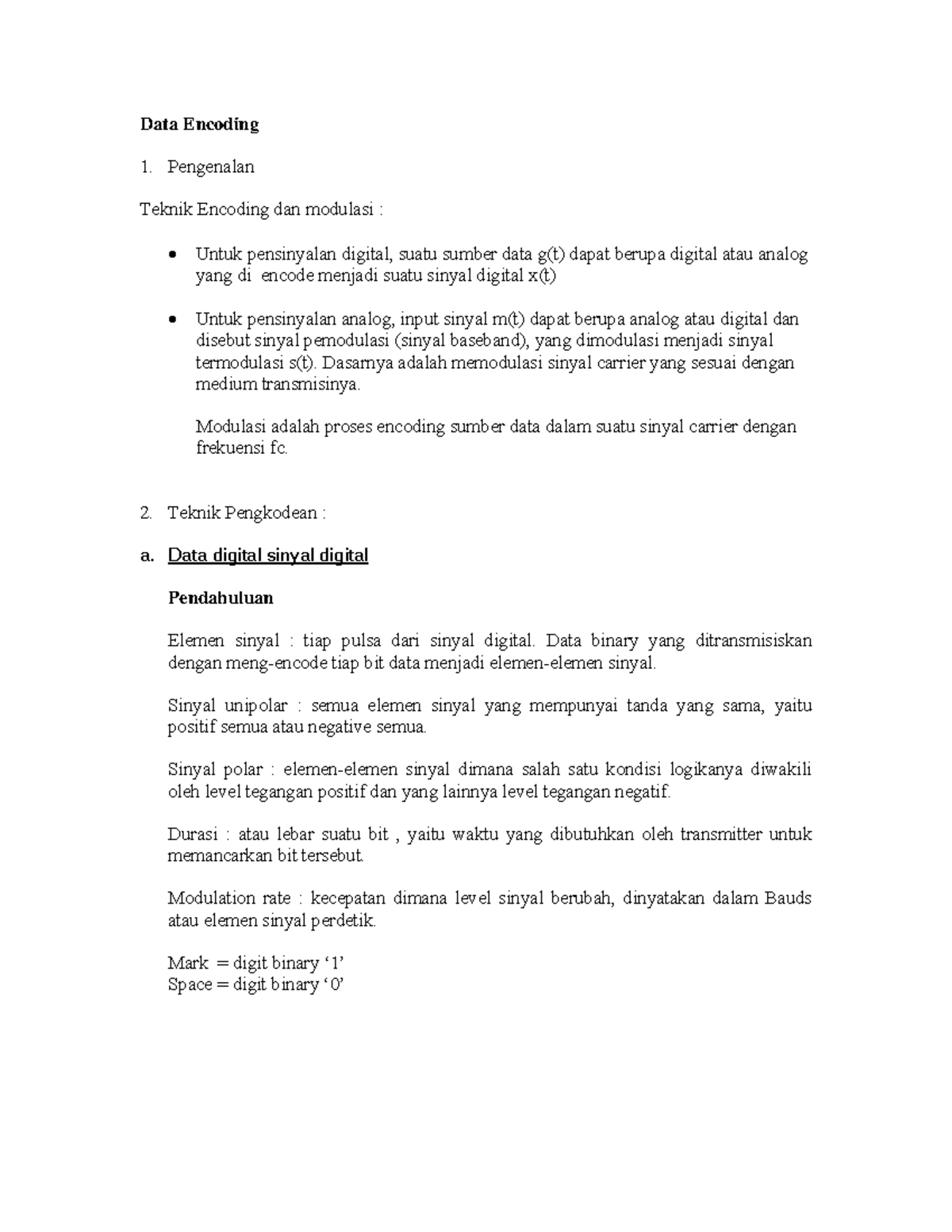 Tayang 3-4 - Data Encoding - Data Encoding Pengenalan Teknik Encoding ...