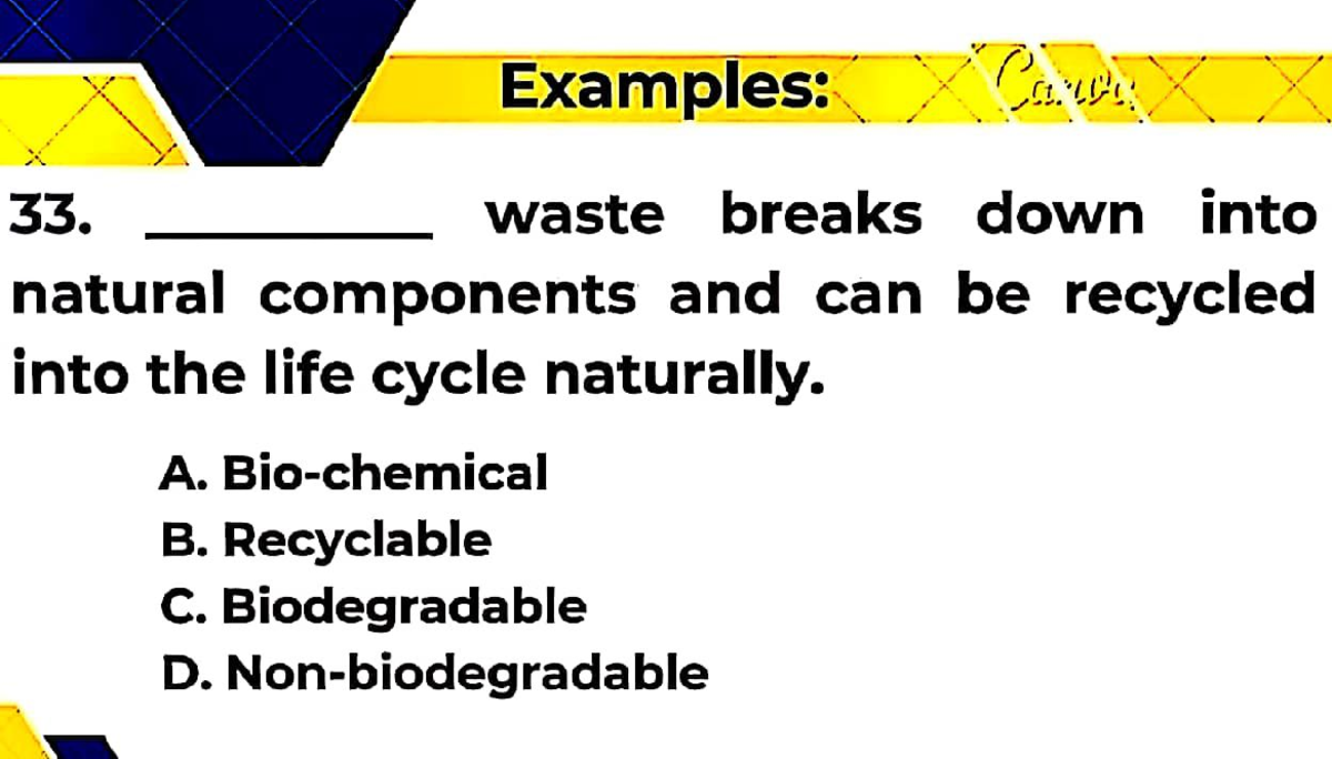 MATH733 18 - Fbfv - Basic Accounting - Examples: 33. waste breaks down ...