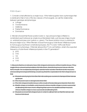 POB Exam 1A - KEY - key - MULTIPLE CHOICE - 34 multiple choice, 2 ...