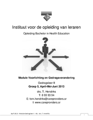 Inleiding tot de interne controle - INLEIDING TOT DE INTERNE CONTROLE ...