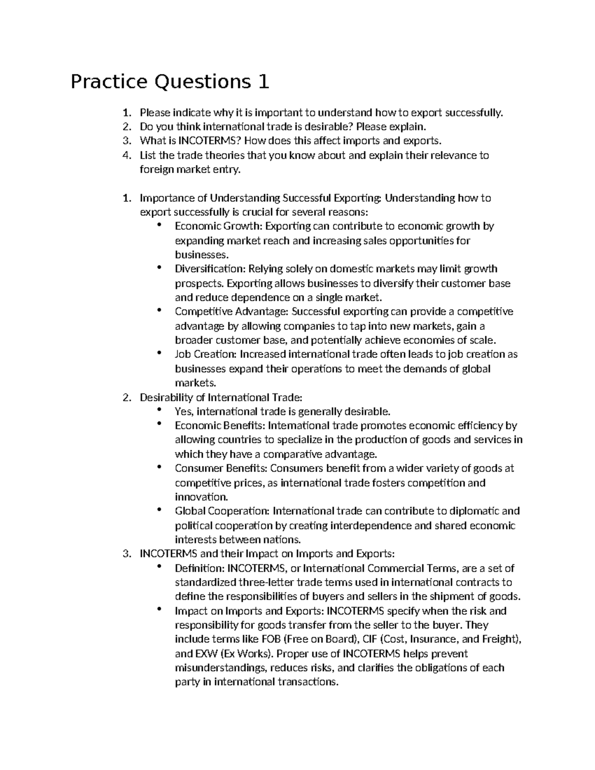 Practice Questions Week 1 - Practice Questions 1 1. Please indicate why ...