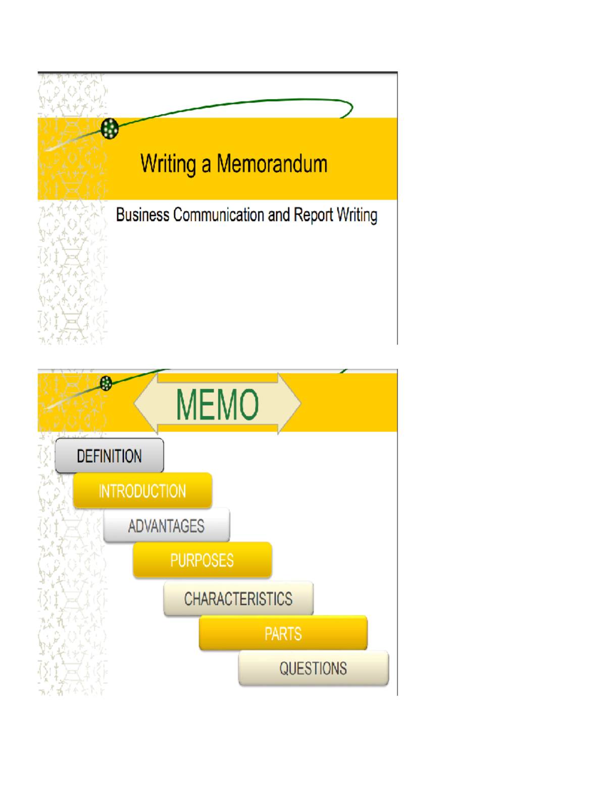 Correspondence - .... - Correspondence – written form of communication ...