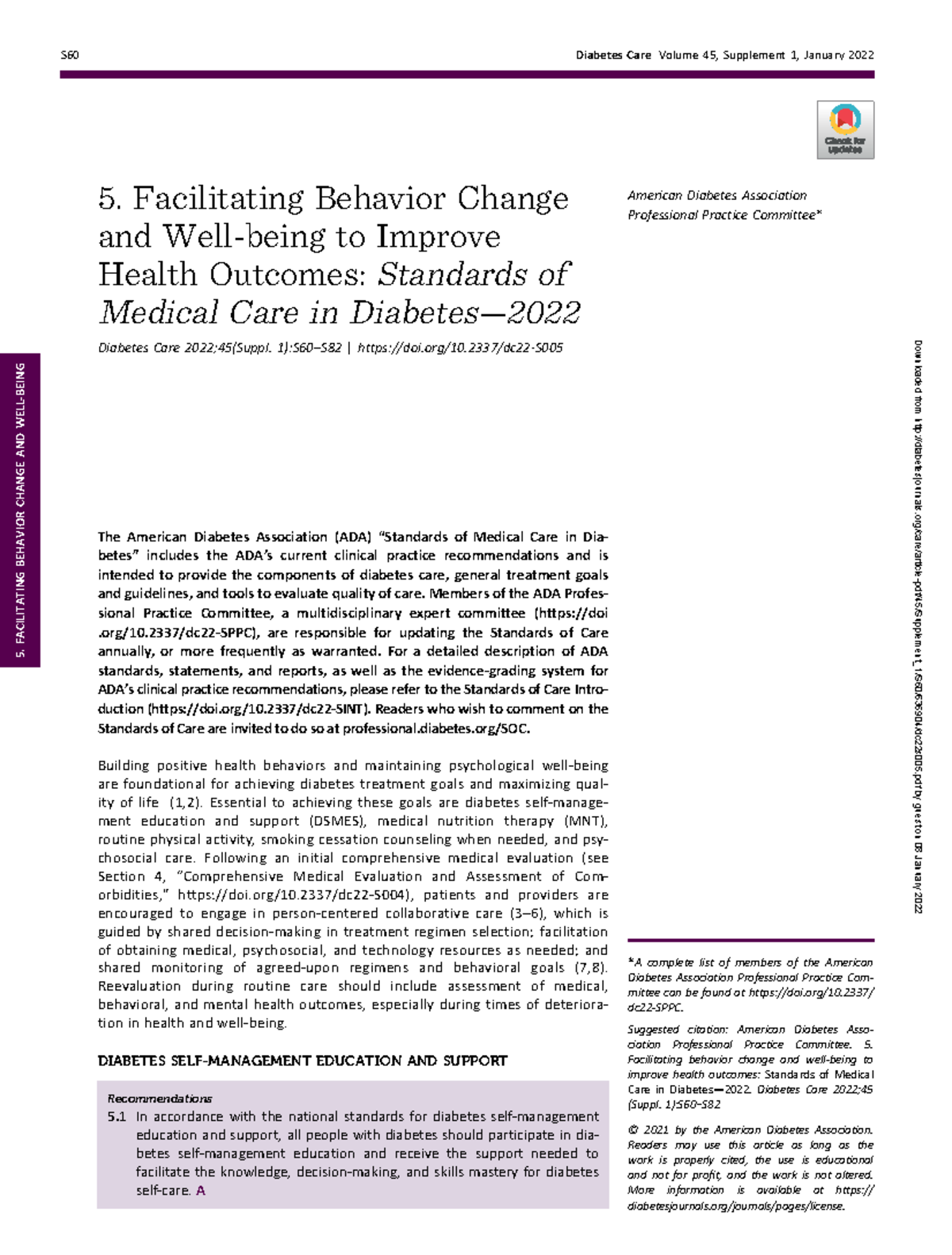 5. Facilitating Behavior Change and Well-being to Improve Health ...