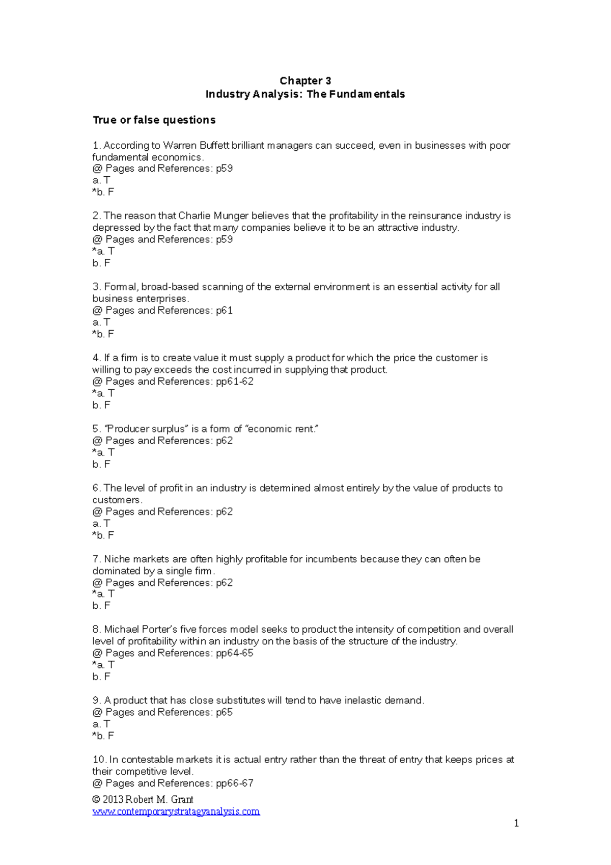 QUIZ 3 T or F questions only to help you understand subjects - Chapter ...