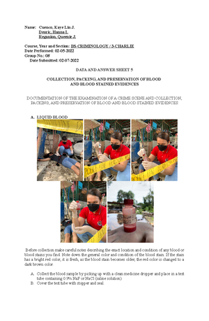 Experiment 6 Data Sheet in Chemistry Laboratory - Name: a Cuenco, Kaye ...