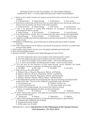 Reviewer IN EAPP Module 1 7 - REVIEWER IN EAPP (MODULES COVERAGE FOR ...