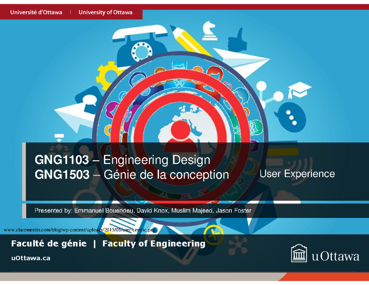 Lect 12 User Exp v 11 MM - lecture 12 - uOttawa Faculté de génie | Faculty of Engineering - Studocu