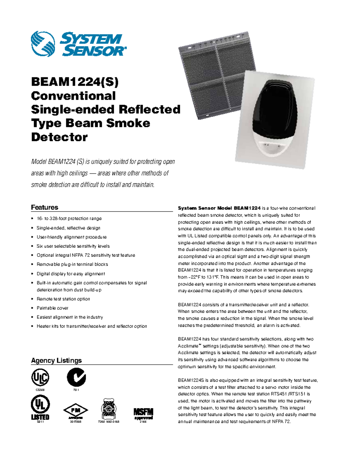 BEAM1224 BEAM1224S Data Sheet BMDS755 - Agency Listings BEAM1224(S ...