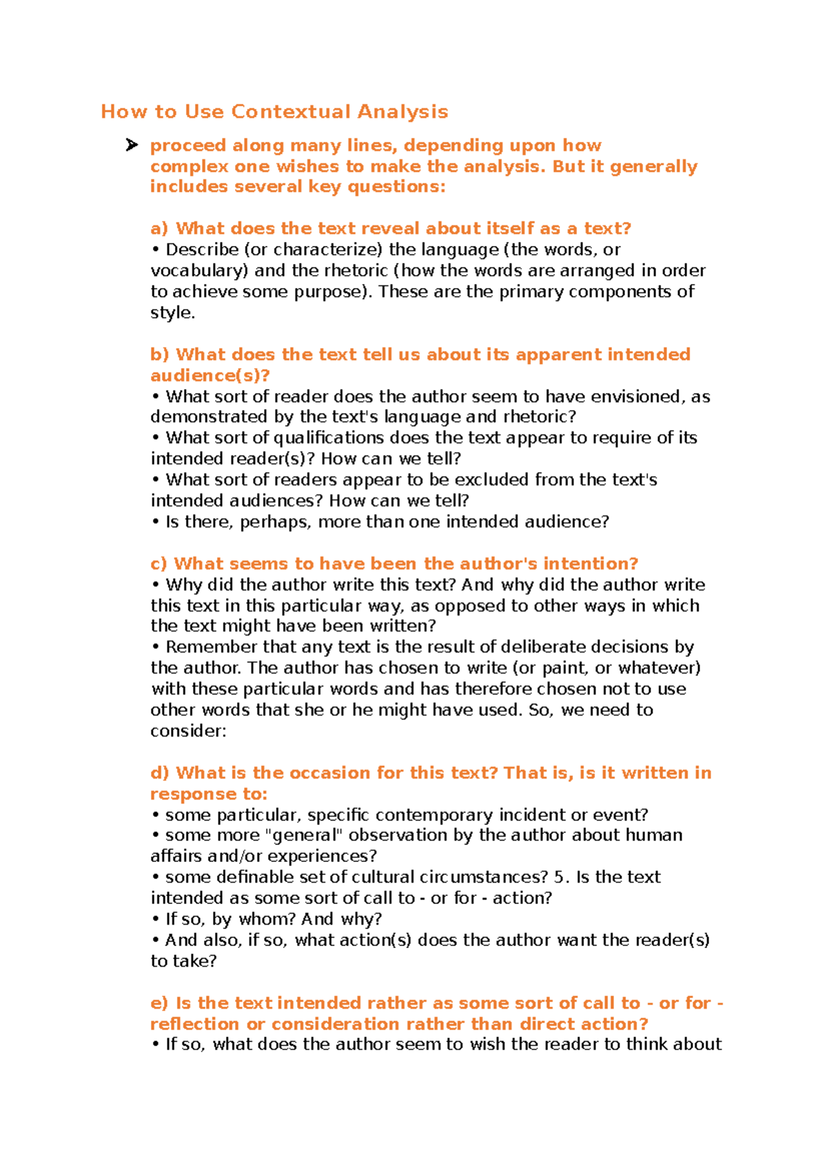 Lesson 2 TEXT, Context, Subtext - How to Use Contextual Analysis ...