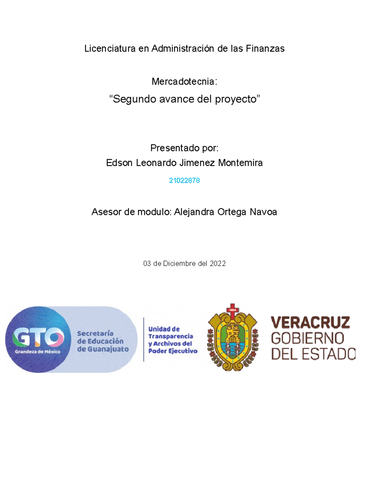 Segundo avance de mercadotecnia - Licenciatura en Administración de las ...