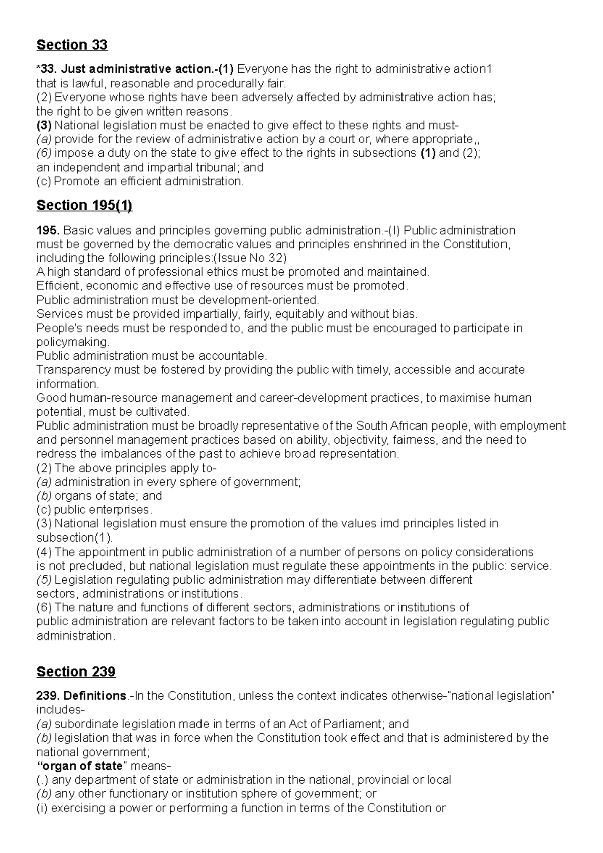 Section 33 paja law - ADL2601 - Unisa - Studocu