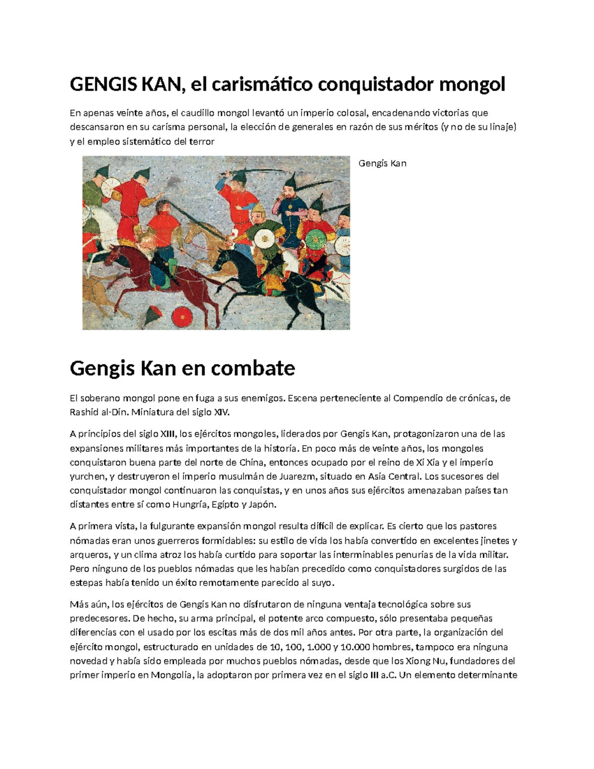 Gengis KAN Biografia - apoco - GENGIS KAN, el carismático conquistador ...