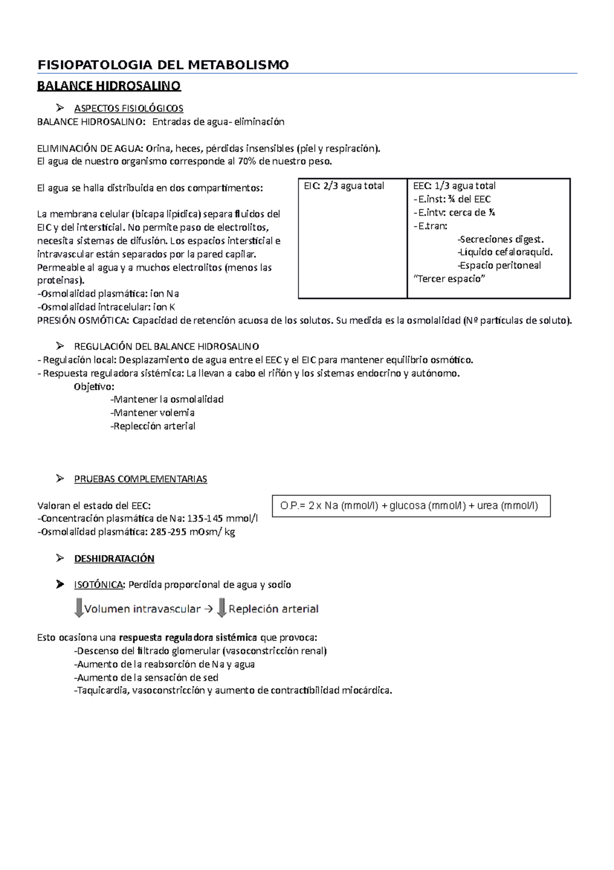 Balance y endocrino - UB Bellvitge - FISIOPATOLOGIA DEL METABOLISMO ...