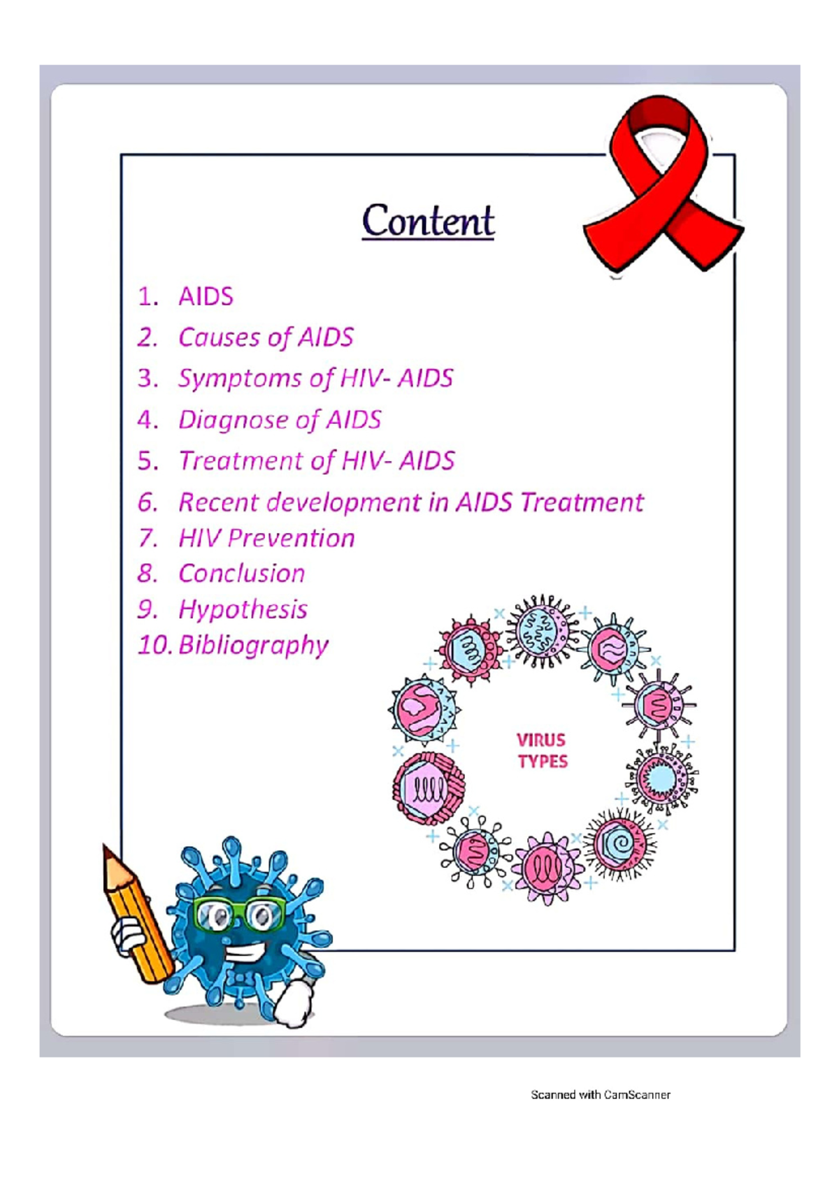 Aids project amoss - Content 1. AIDS 2. Causes of AIDS 3. Symptoms of ...