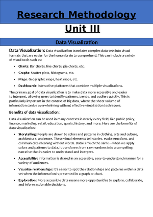 UNIT I Research Methodology Notes - Research Methodology Unit I What is ...